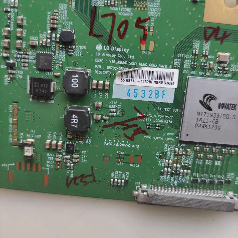LG T-con Board 6871L-4352B 6870C-0598A V16 49UHD SONY For XBR-49X800D ...