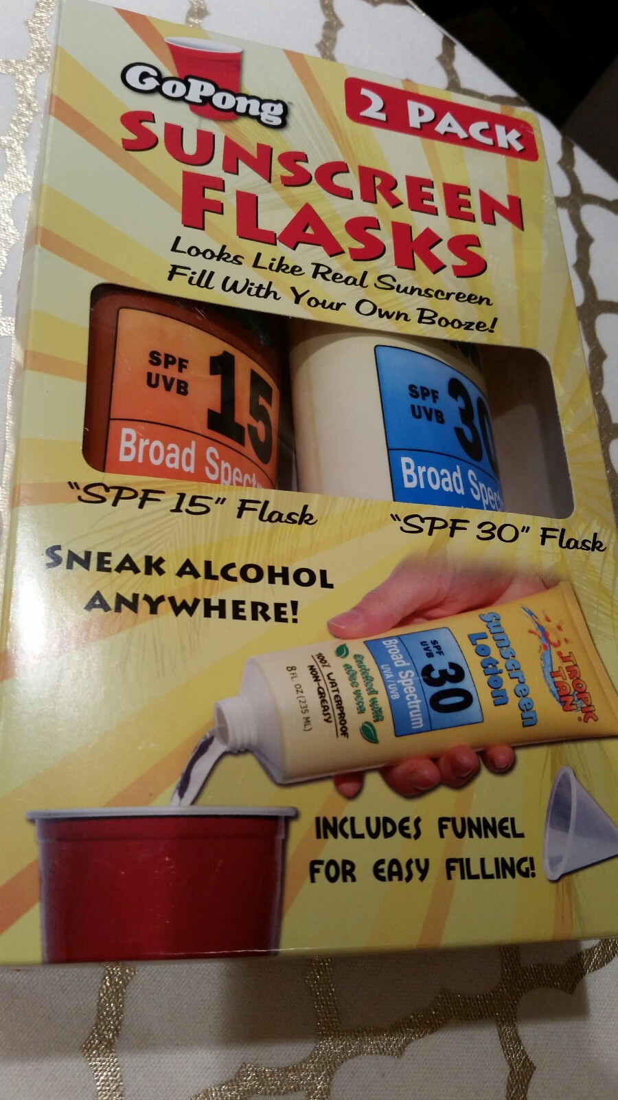 Sunscreen flasks set of 2!! Perfect for the summer!! | eBay