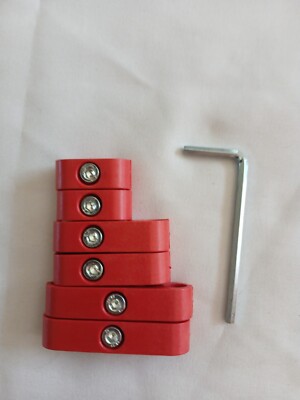 7mm 8mm Orange Spark Plug Wire Separators Looms Dividers Chevy Ford ...