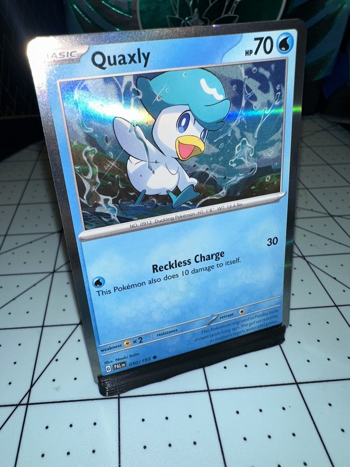 Quaxly 50/193 Holo Promo NM Scarlet & Violet (Paldea Evolved) Pokemon ...