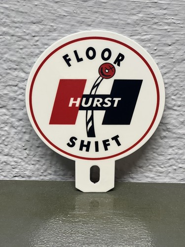 Hurst Floor Shift Metal Plate Topper Sign Garage Sales Service Gas Oil ...