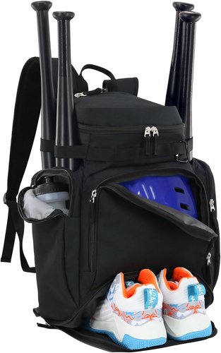 Adult Baseball Backpack | Bat & Glove Holder | Spacious Compartment ...