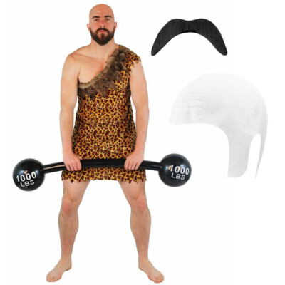 MENS STRONGMAN 1920'S - 1940'S CIRCUS WEIGHTLIFTER BALDCAP FANCY DRESS ...