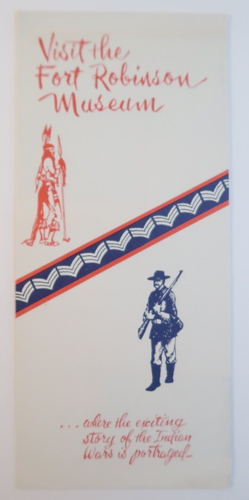 Visit The Fort Robinson Museum Indian Wars Travel Souvenir Pamphlet ...