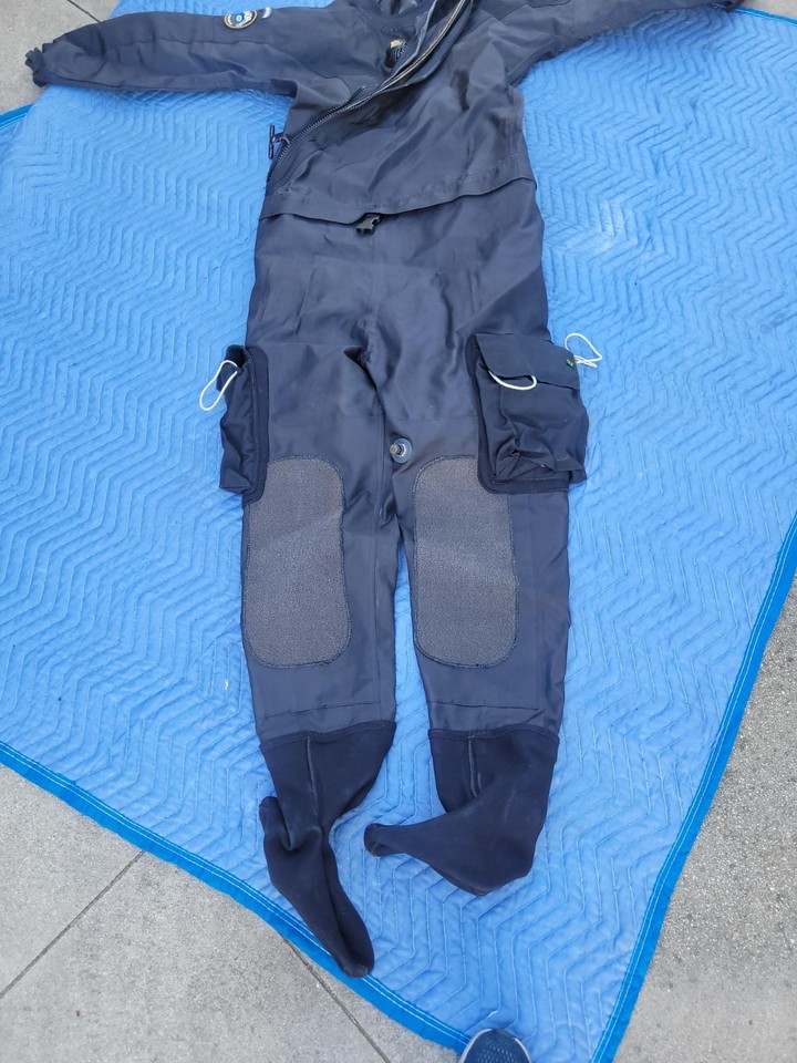 DUI TLS350 Drysuit w/underwear & rock boots.... | eBay