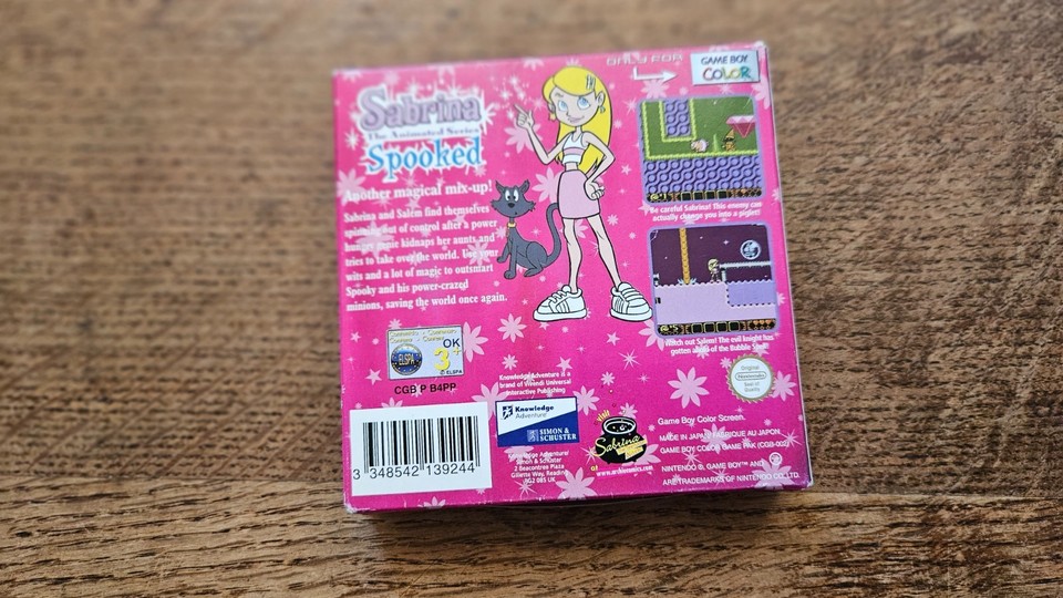 NINTENDO GAMEBOY COLOR COLOUR - SABRINA SPOOKED #RG14 CIB | eBay UK