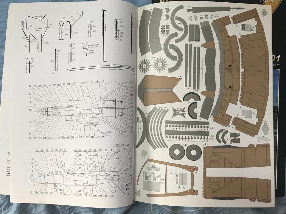 1:50 Panavia Halinski Tornado GR.1 Fighter Model Paper Unassembled Kit ...
