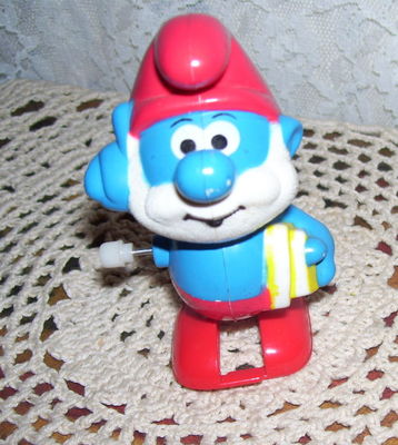 1982 Vintage Smurfs Papa Smurf Wind Up Toy Galoob | eBay