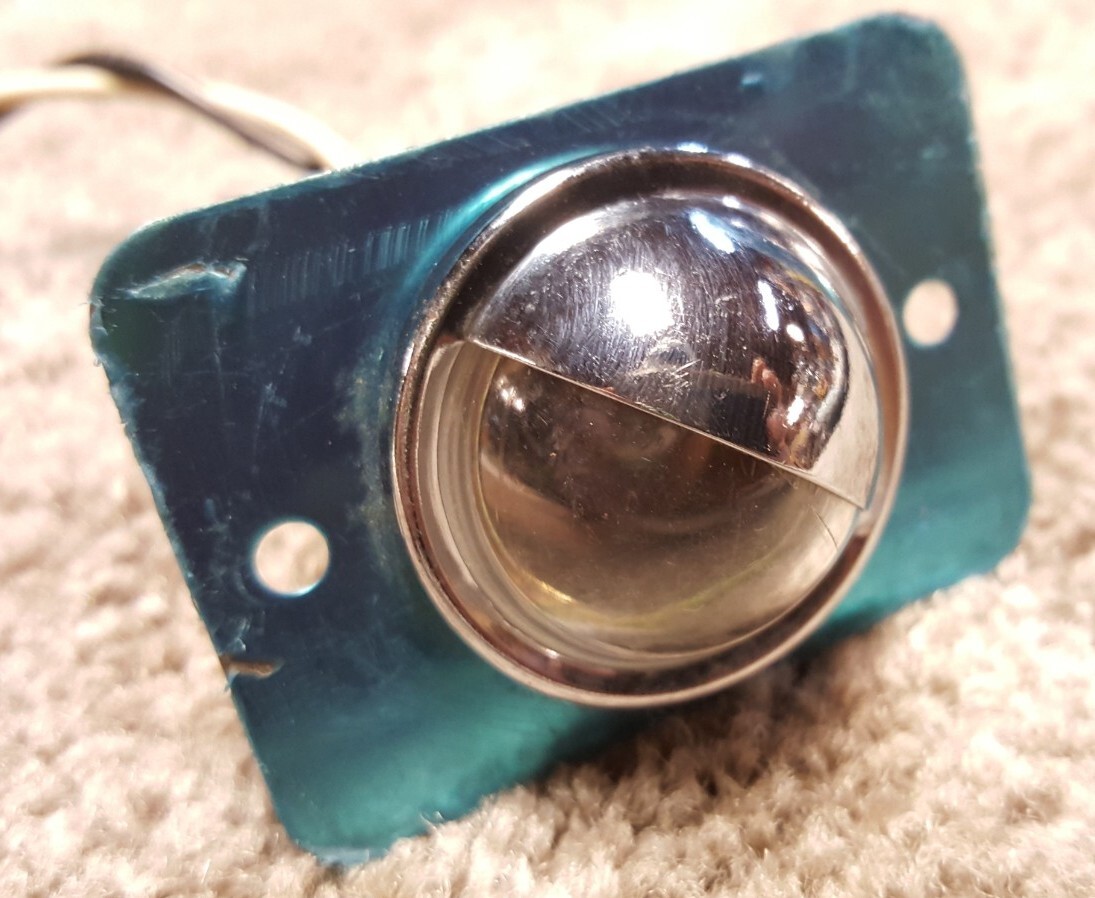 NOS Vintage RV Lamp J587 White Jewel License Plate Step Well Light 12v ...