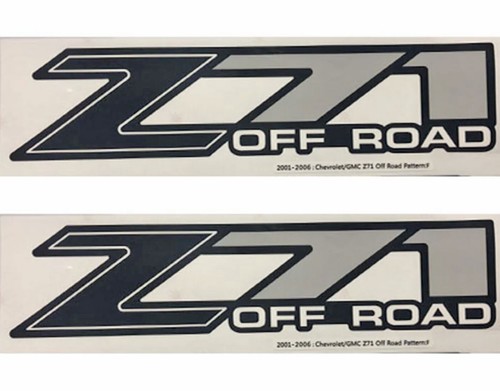 2 New Z71 Off Road Decals Sticker for Silverado 01-06 Bed 1500 2500 ...