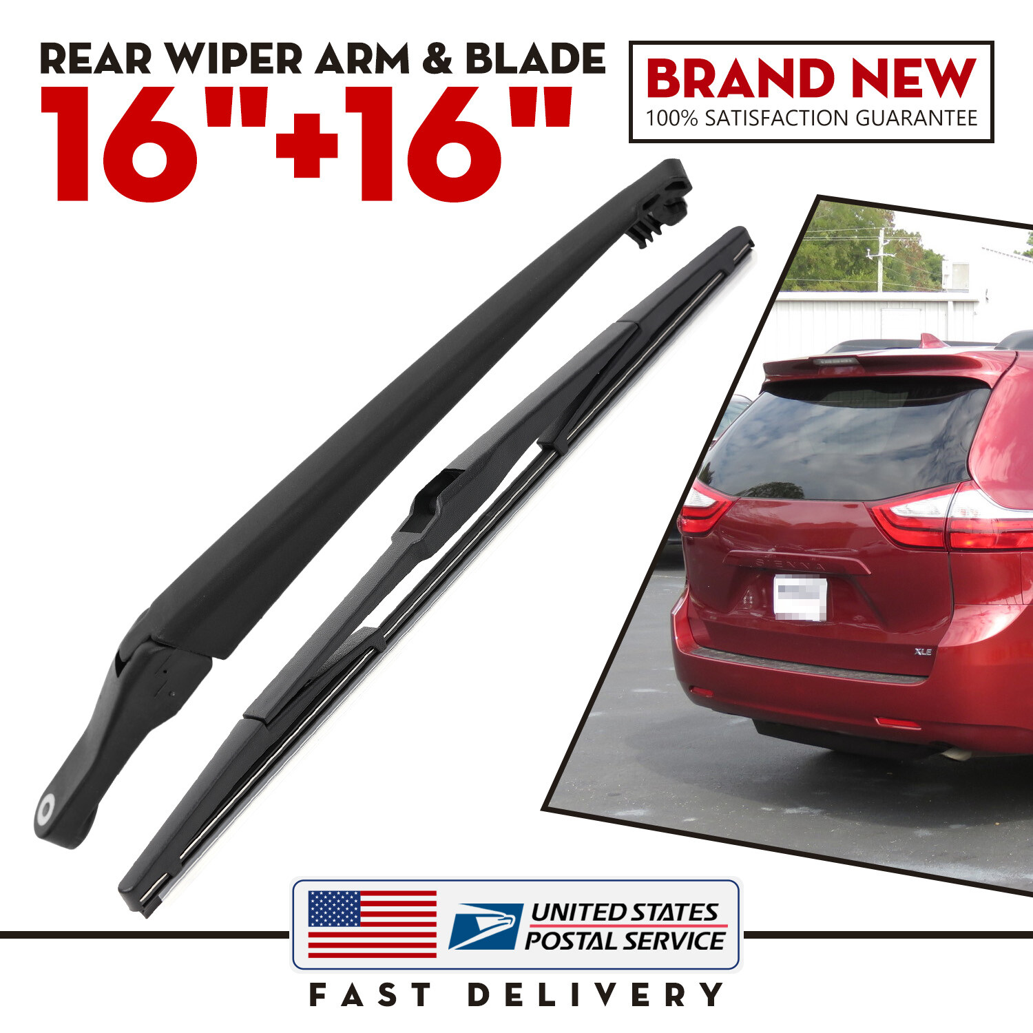 85241-08020 For Toyota Sienna 2011-2020 Rear Windshield Wiper Arm With ...