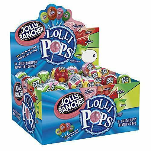 Jolly Rancher 209-00051 Lollipop Candy Box - Pack Of 50 Boxes, 50 Count ...