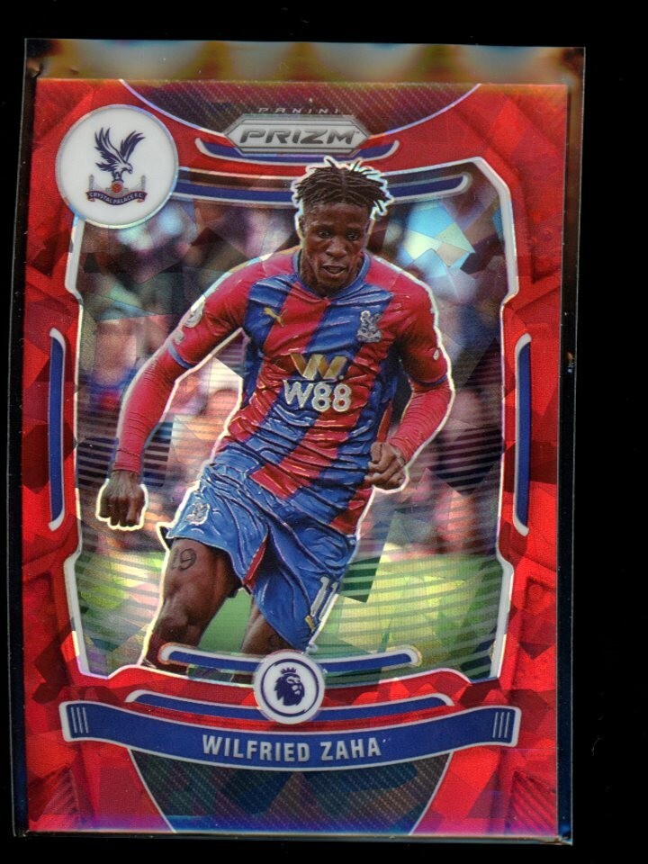 2021-22 Panini Prizm Premier League - Red Ice Prizm #297 Wilfried Zaha ...