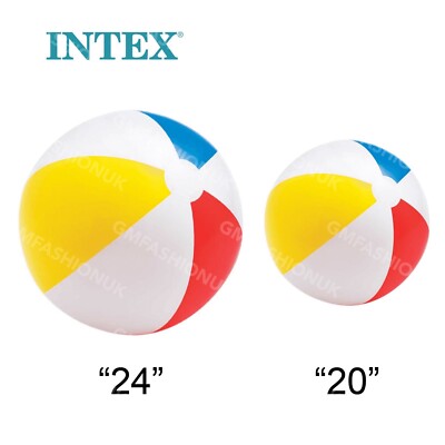 Deluxe Large 20" Or 24" Glossy Panel Inflatable Beach Garden Party Pool ...