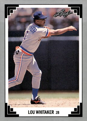 1991 Leaf #120 Lou Whitaker | eBay