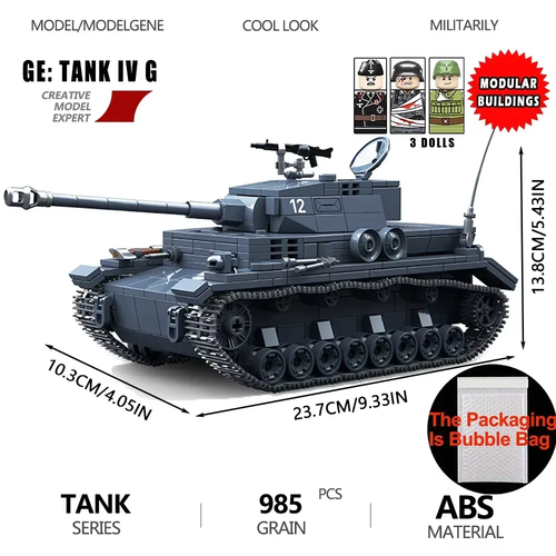 WWII Tank Building Blocks Set - Tiger 131 & Churchill MK I Model Kit | eBay