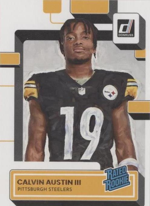 2022 Panini Donruss - Rated Rookie Calvin Austin III #336 Canvas ...