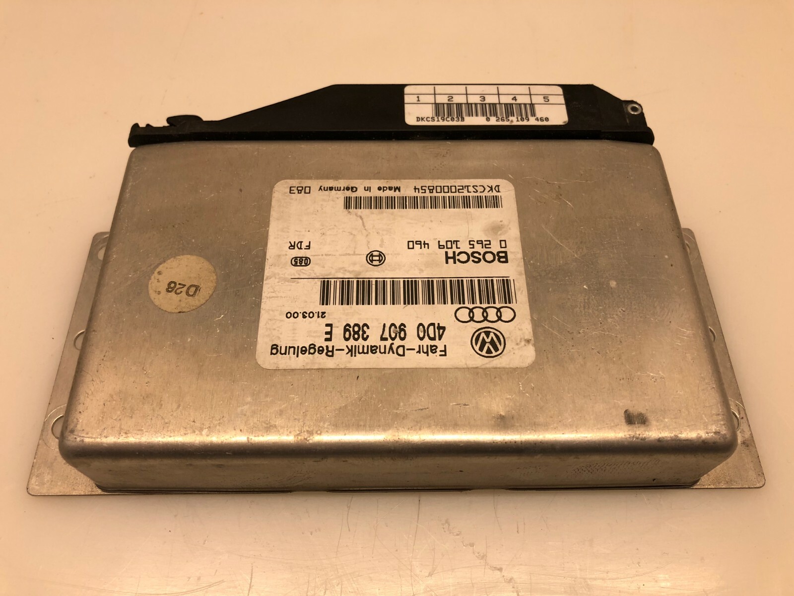 VW Audi A8 Driving Dynamics Control Module Unit ESP 0 265 109 460 4D0 ...