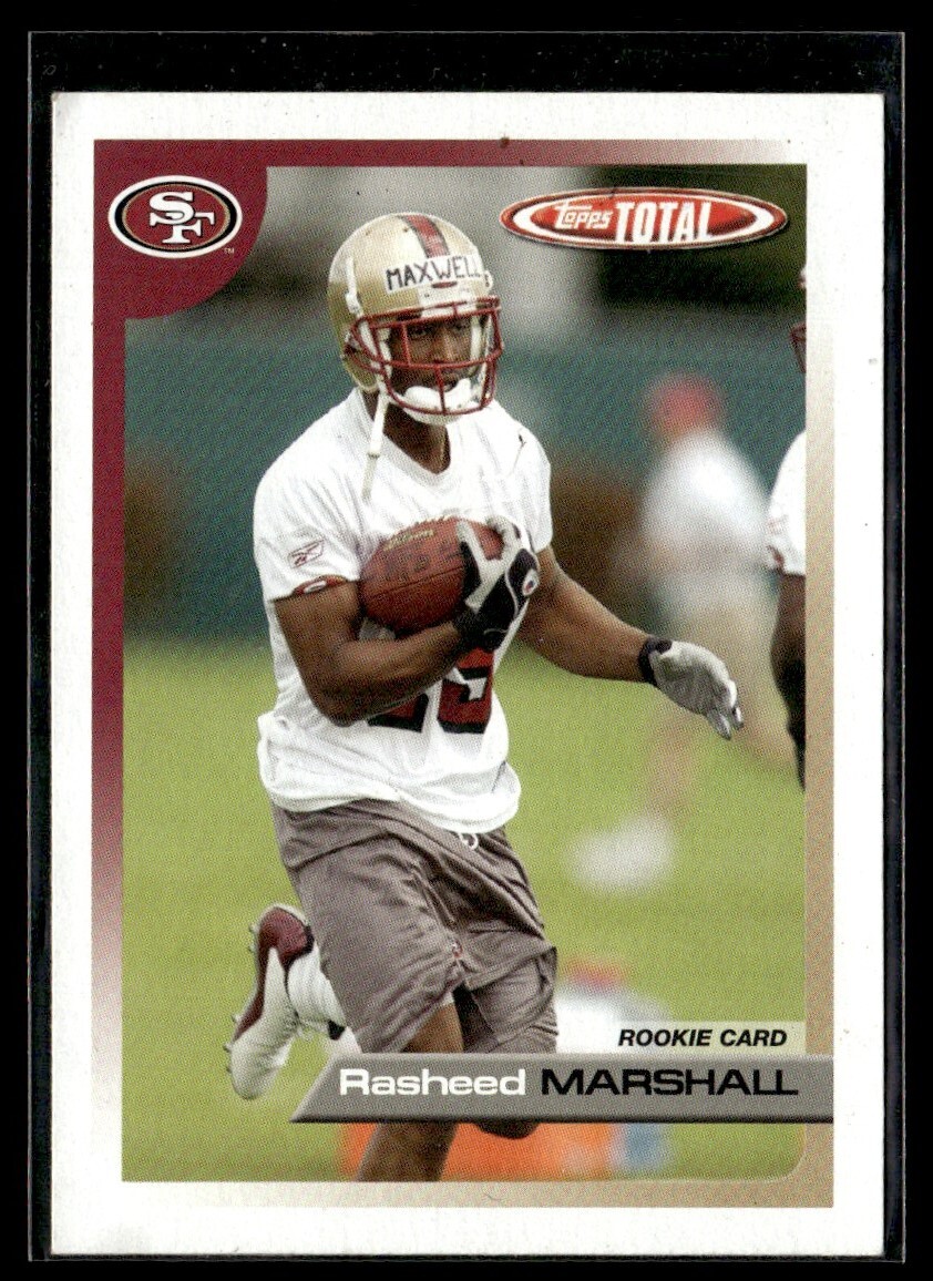 2005 Topps Total Silver Rasheed Marshall Rookie San Francisco 49ers ...