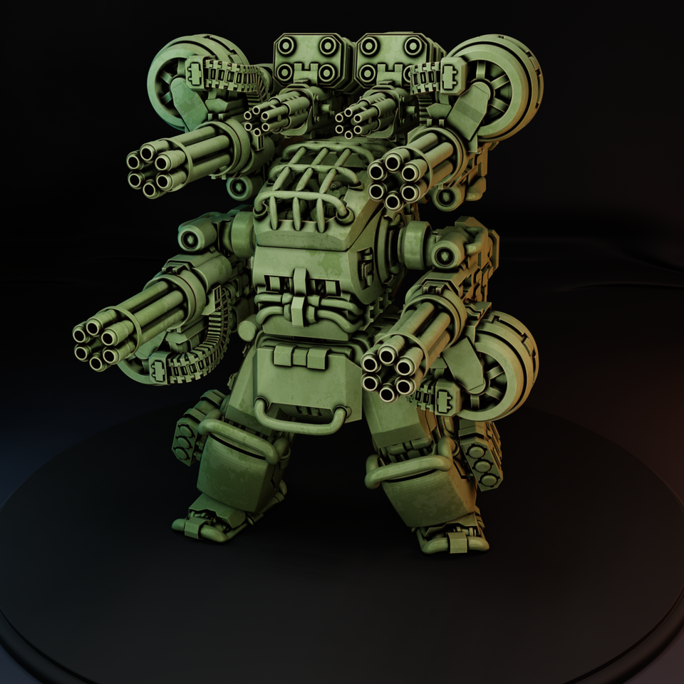 Apollo Medium Mech 28/32mm scale Robot kit proxy for Grimdark tabletop ...