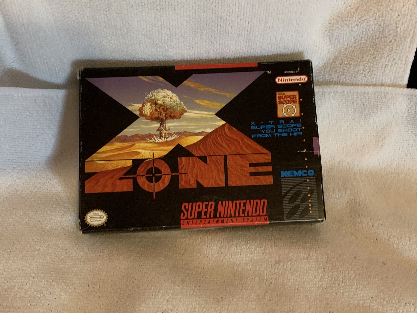 Super Nintendo SNES Super Scope 6 Light Gun Complete in Box w/ Game ...