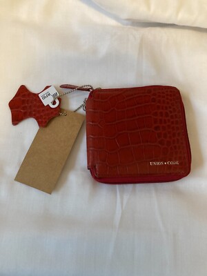Red Croco Embossed 100% Genuine Leather Wallet with RFID from Union ...
