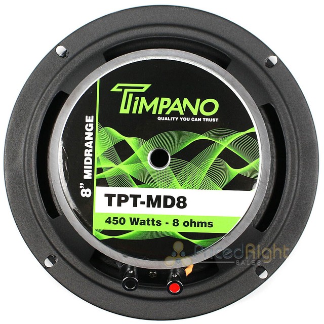 Timpano TPT- MD8 Mid Range Loudspeaker - Black for sale online | eBay