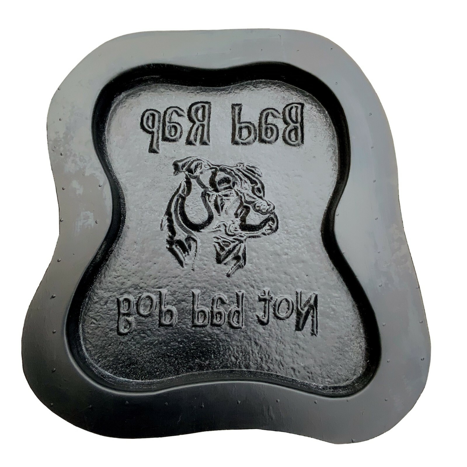Rottweiller pit bull dog mold concrete plaster casting mould 9.5" x 8.5 ...
