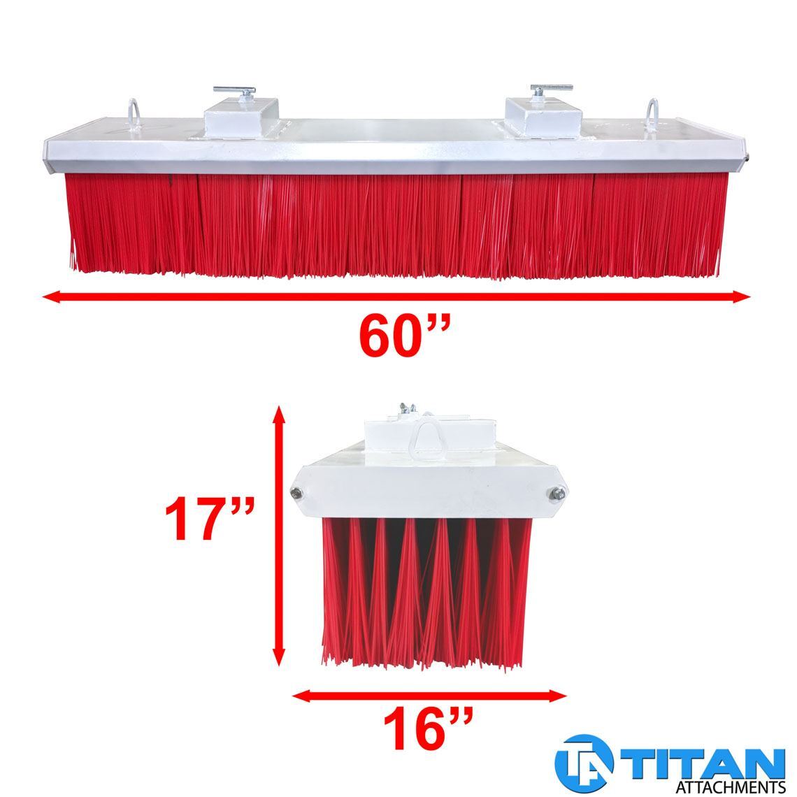 Titan Attachments 5' 173 lb Fork Lift Broom Attachment - FLBRM60 for ...