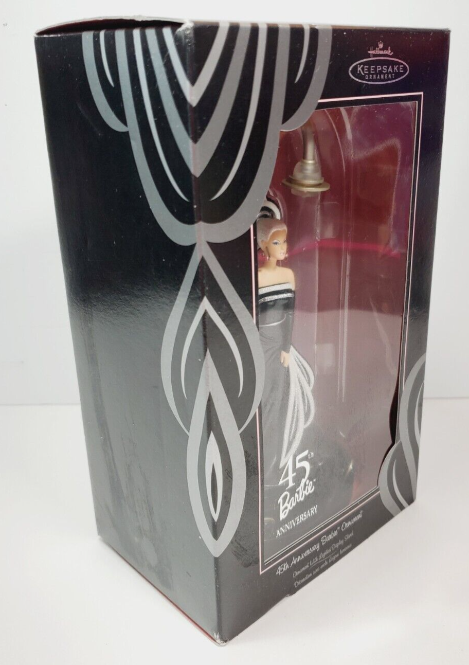 2004 45th Anniversary Hallmark Keepsake Barbie Ornament w/ lighted ...