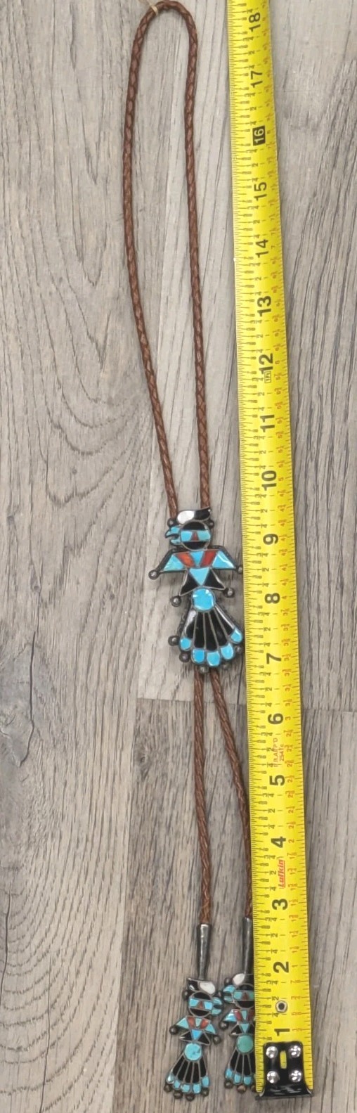 Old Pawn Zuni Knife Wing Kachina Turquoise Multi Stone Sterling Silver ...