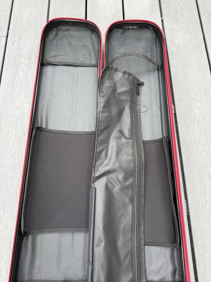 Milo Carbon 4 x Rod Ready Hard Case Pole Holdall Fits 12ft 2 piece ...