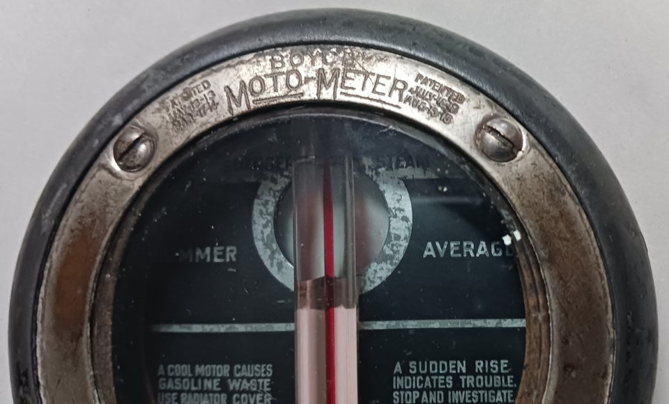 1910s-20s BUICK SCRIPT Boyce Moto-Meter Visual Thermometer ~ Brass ...