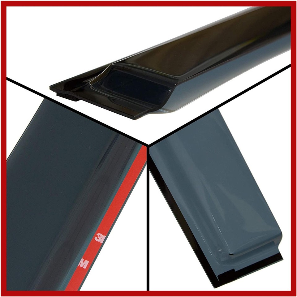 For Ford Maverick 2022-2026 Smoke Tinted Window Visors Deflectors Rain ...