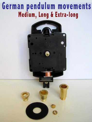 Quartz Pendulum clock mechanism with EUROSHAFT SPINDLE - UTS, Kienzle ...