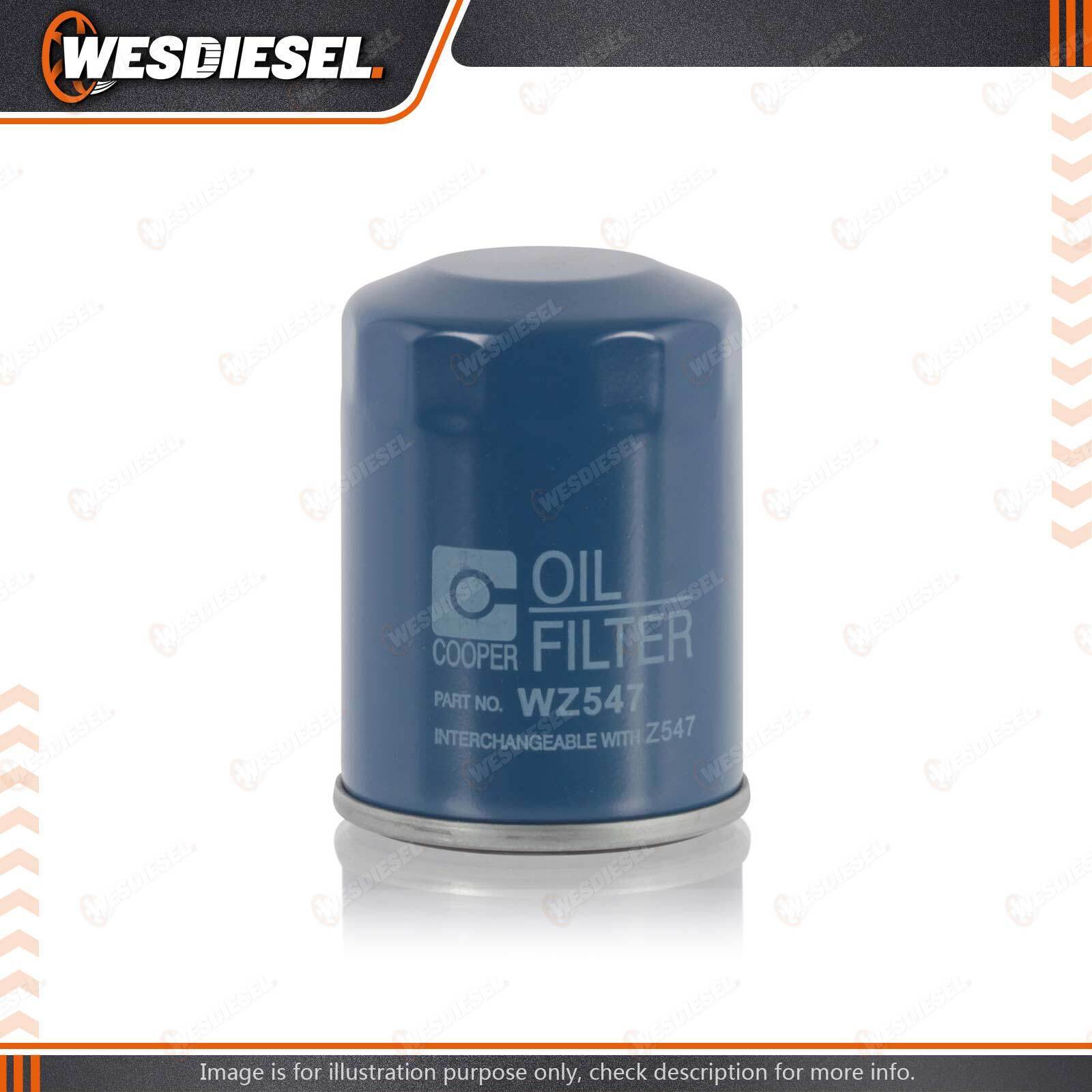 Wesfil Oil Filter fits Nissan Cube Z11 Maxima A32 A33 Navara D22 D40 ...