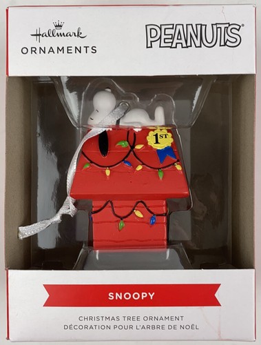 Hallmark Snoopy on Decorated Dog House 1st Place Ornament from Peanuts ...