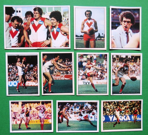 1983 SCANLENS VFL Stickers: SOUTH ELBOURNE (Swans) x 11 | eBay Australia