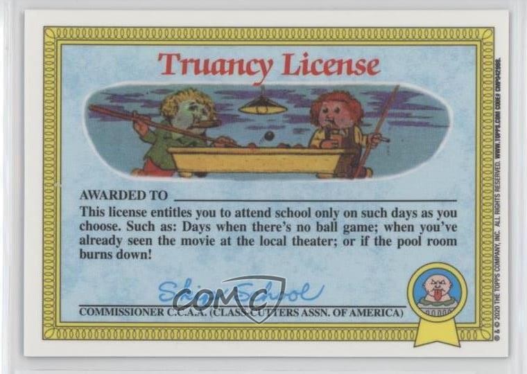 2020 Topps Garbage Pail Kids Sapphire Edition Slobby Robbie #26a 07cz ...