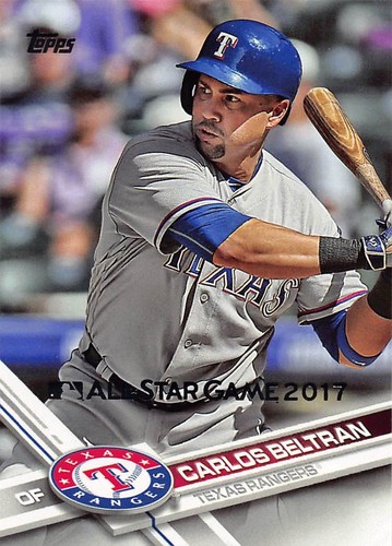 Carlos Beltran 2017 Topps All-Star 315 Texas Rangers Baseball Card | eBay