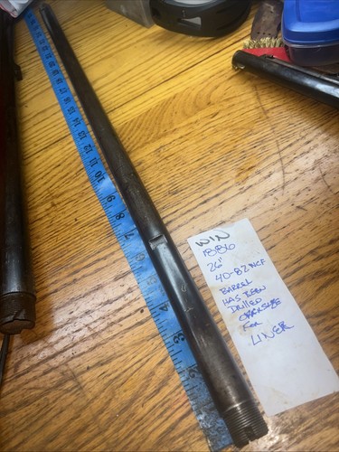 Winchester 1886 Rifle Barrel 40-82 WCF Round Vintage 26” Drilled For ...