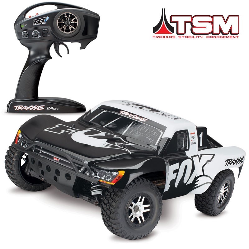 Traxxas Slash 4x4 VXL Brushless FOX BODY RTR Short Course RC Truck w ...