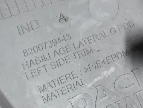 PLASTIQUE TABLEAU DE BORD REF: 8200739443 DACIA SANDERO | eBay