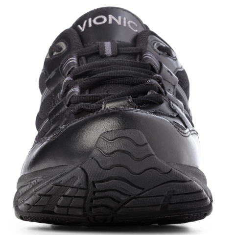 Vionic Men's Leather Walking Sneakers Walker Black | eBay