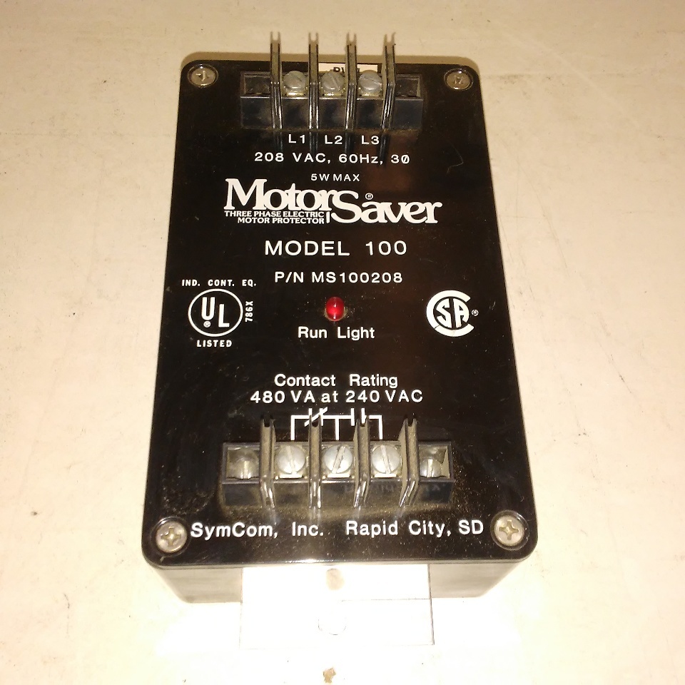 SymCom MS100208 Motor Saver Three Phase Electric Motor Protector | eBay