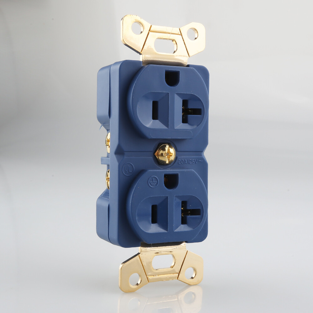 Pure Copper Wall Duplex AC 20A Power US Receptacles Distributor Socket ...