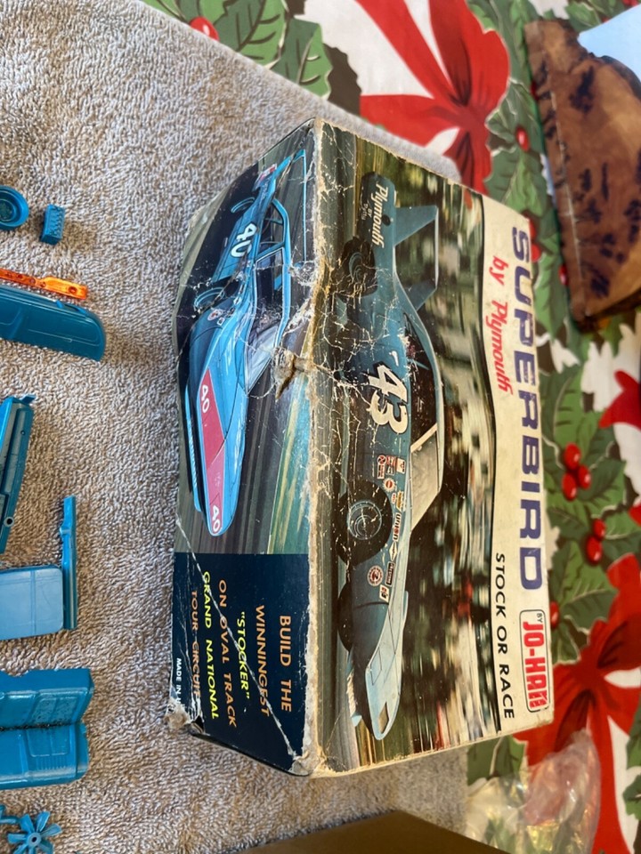 VTG PLYMOUTH SUPERBIRD STOCK CAR MODEL KIT JO-HAN GC-1470 | eBay