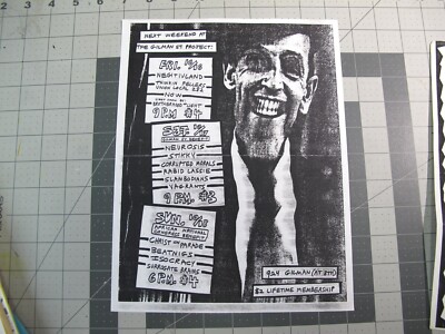 vtg punk flyer - Gilman Street Project Calendar Cometbus Neurosis ...