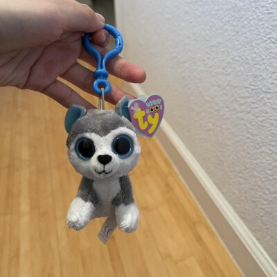 Beanie boos Husky slush plush toy keychain | eBay