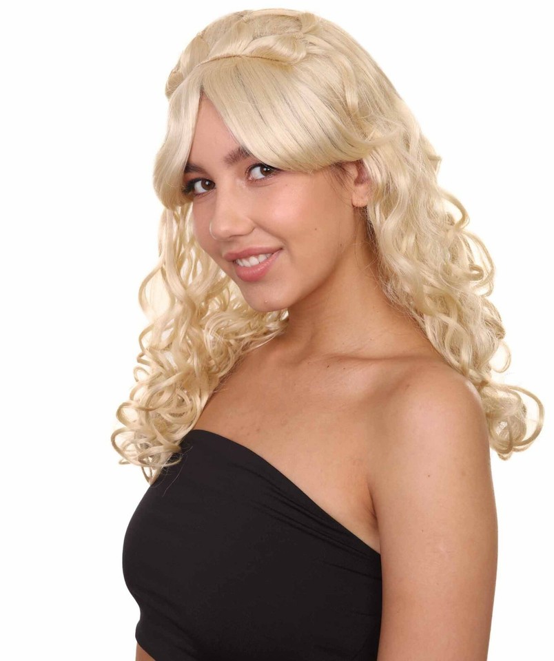 Women's Long Curly Princess Wig | Glamorous Royal Cosplay & Halloween ...